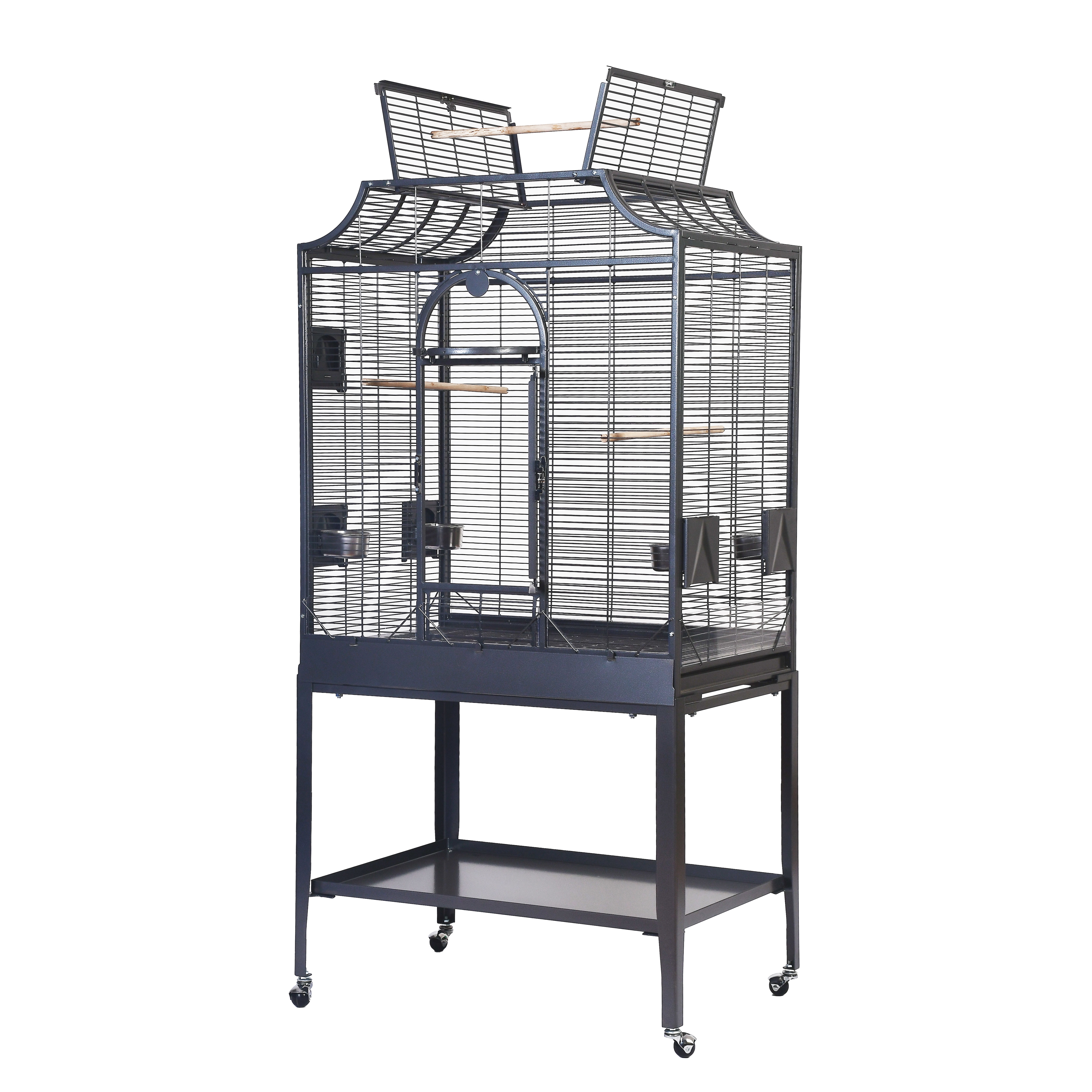 MA3221FL HQ Black - 32" x 21" Elegant Style Flight Cage with Opening ...